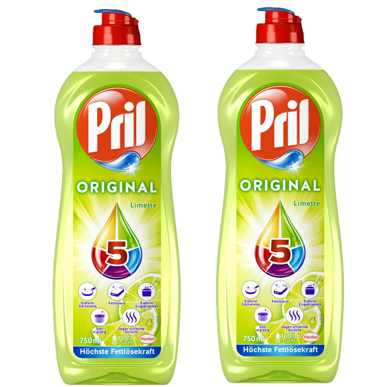 Pril Original Limette 2er Pack Geschirrspülmittel Reinigen 2x750 ml ...