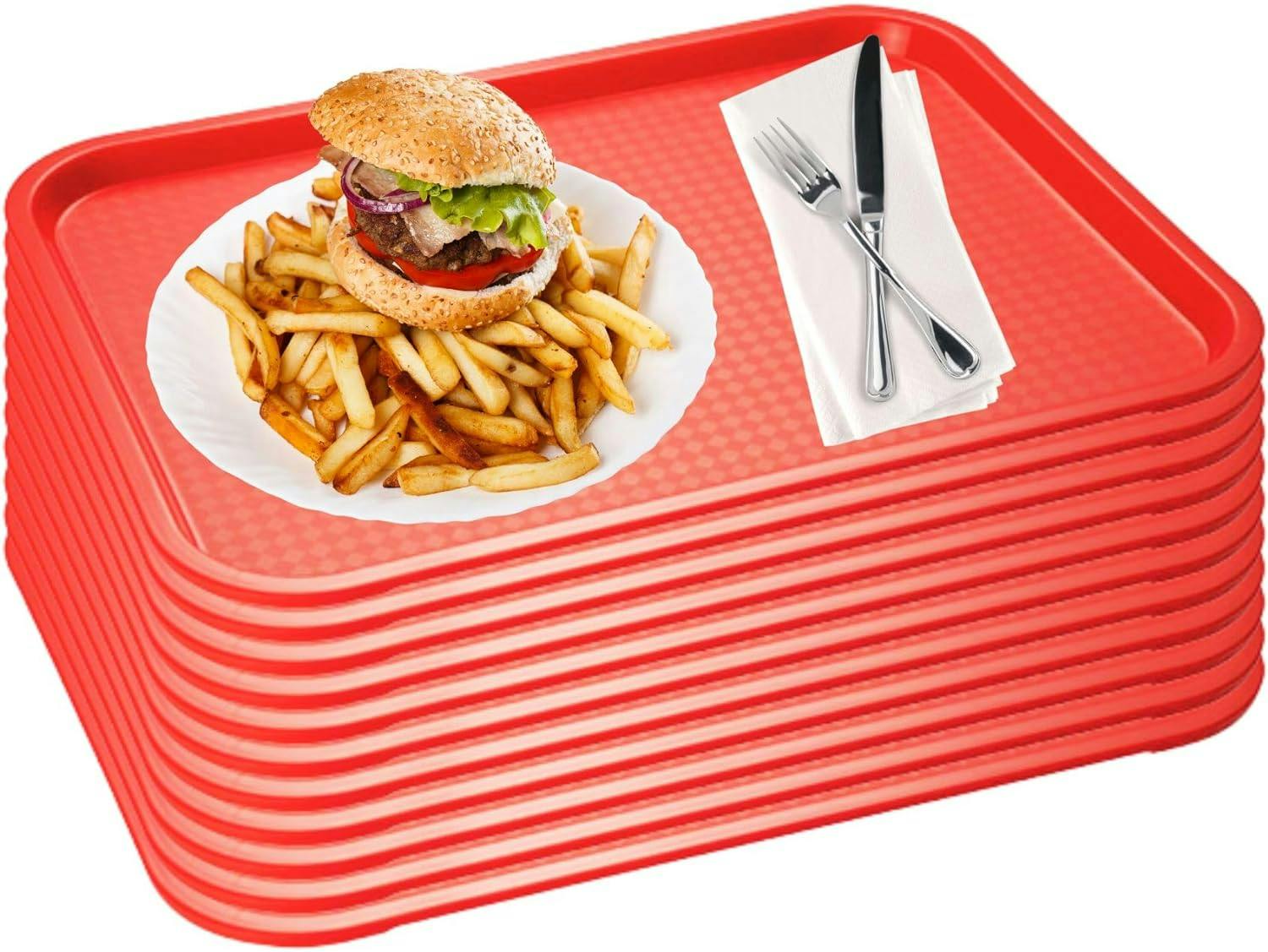 APS Set de 10 pièces APS Plateau Fast Food/plateau de service35 x 27 cm ...