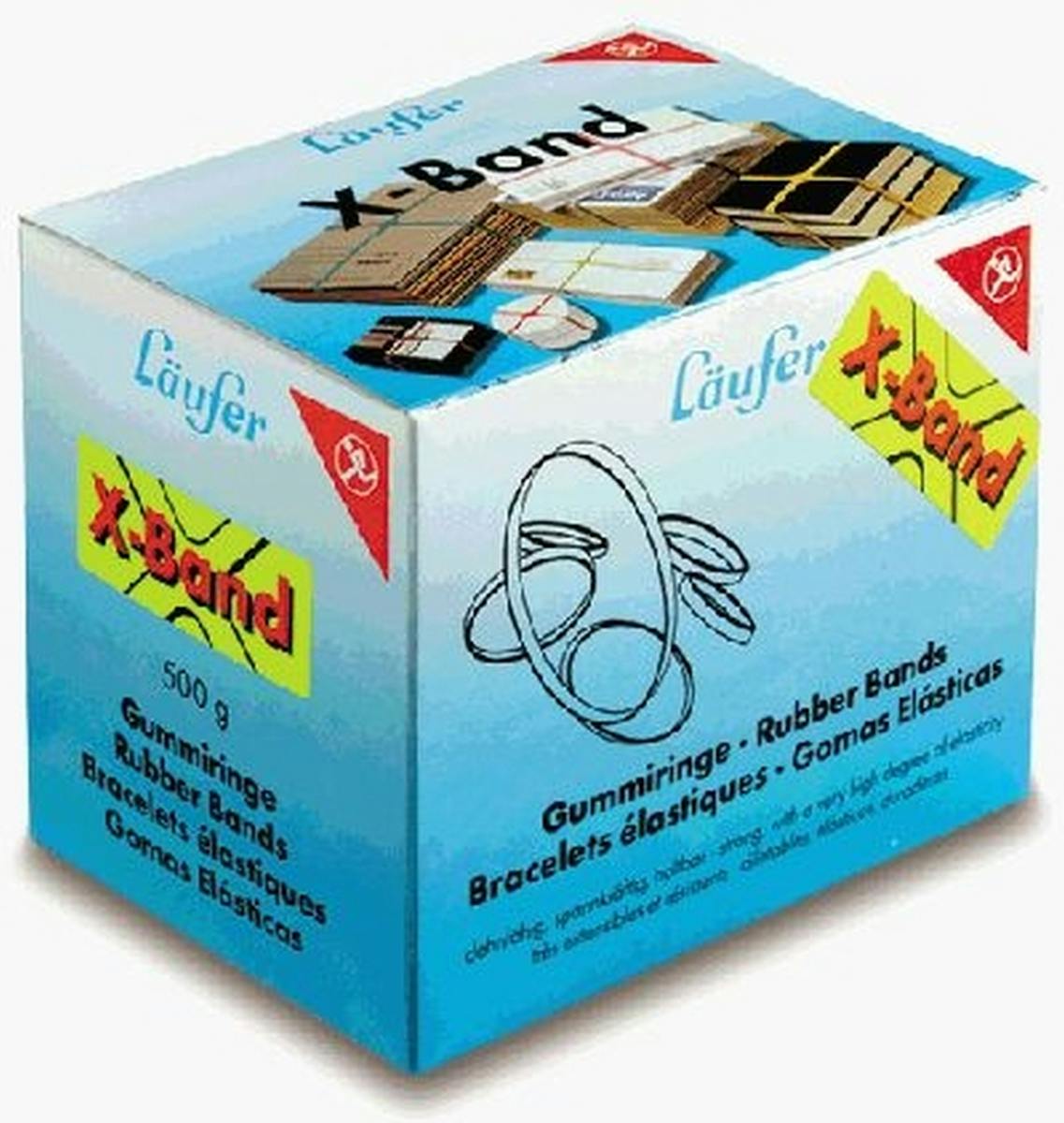 Gummibänder X-Band 80x11mm/50mm bunt sortiert 500g Packung mit 20 Stück ...