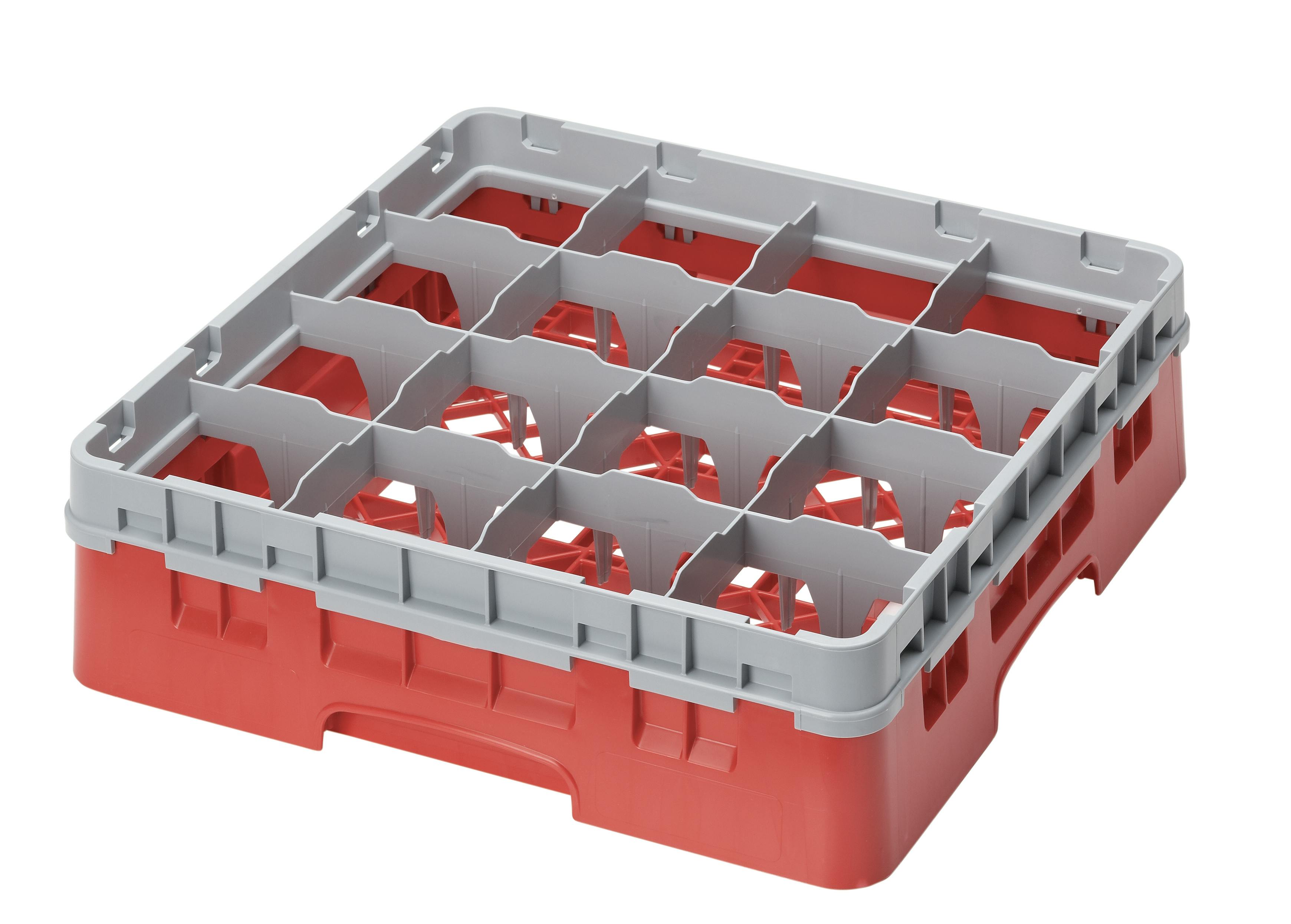 CAMBRO - 16S418-163 - Rack de lavagem 16 comp. 1 extensor - 10,9 cm Ø ...