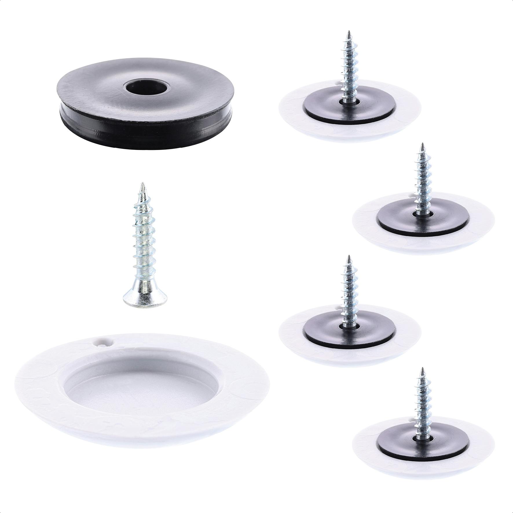 WAGNER QuickClick® Kunststoffgleiter HYPER SLIM - 4x Schraube, je 4x ...