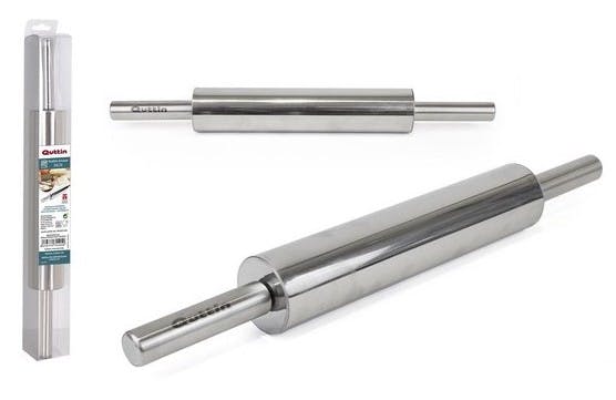 Teigrolle Roller Rolle Ausroller Nudelholz Edelstahl Rollstab ...