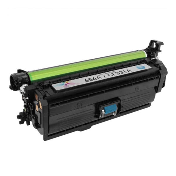 HP CF331A Cyan Cartouche de Toner COMPATIBLE - Remplace 654A | METRO