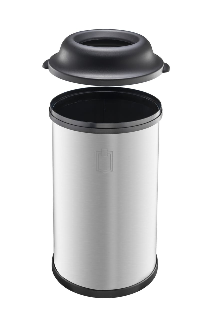 METRO Professional Abfalleimer, ABS / Edelstahl, Ø 36 x 64 cm, 50 L ...