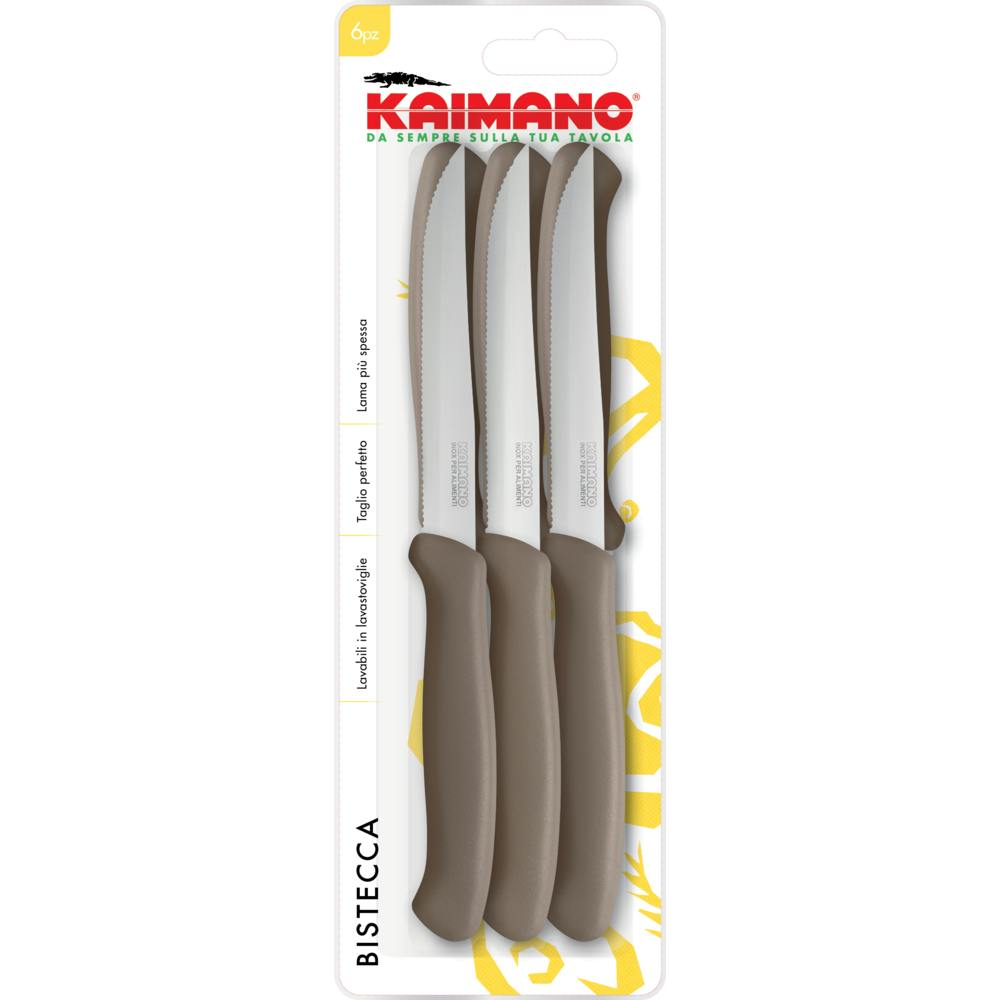 Kaimano 6 coltelli bistecca Italicus marrone | METRO