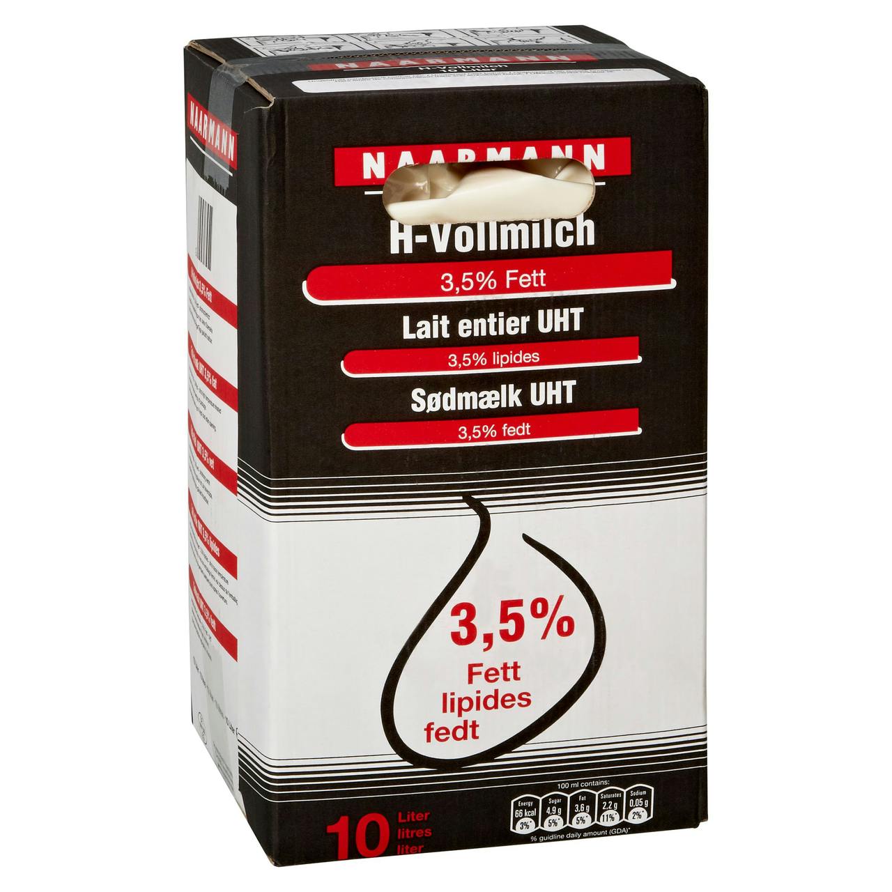 Naarmann H-Milch 3,5 % Fett (10 l) | METRO