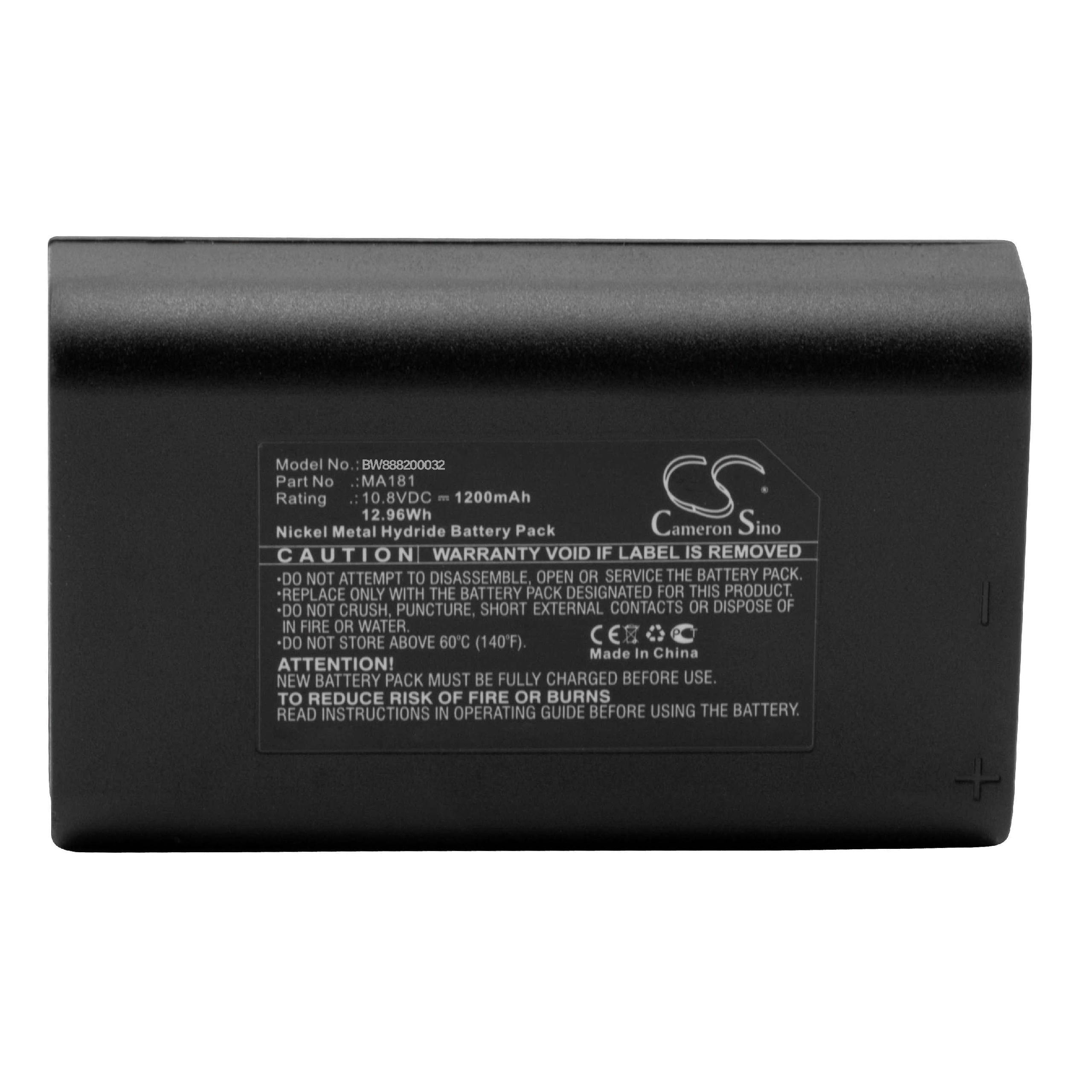 vhbw NiMH Akku 1200mAh (10.8V) f?r Funkger?t, Walkie Talkie wie Uniden APX500, YV11C1-A | METRO ...