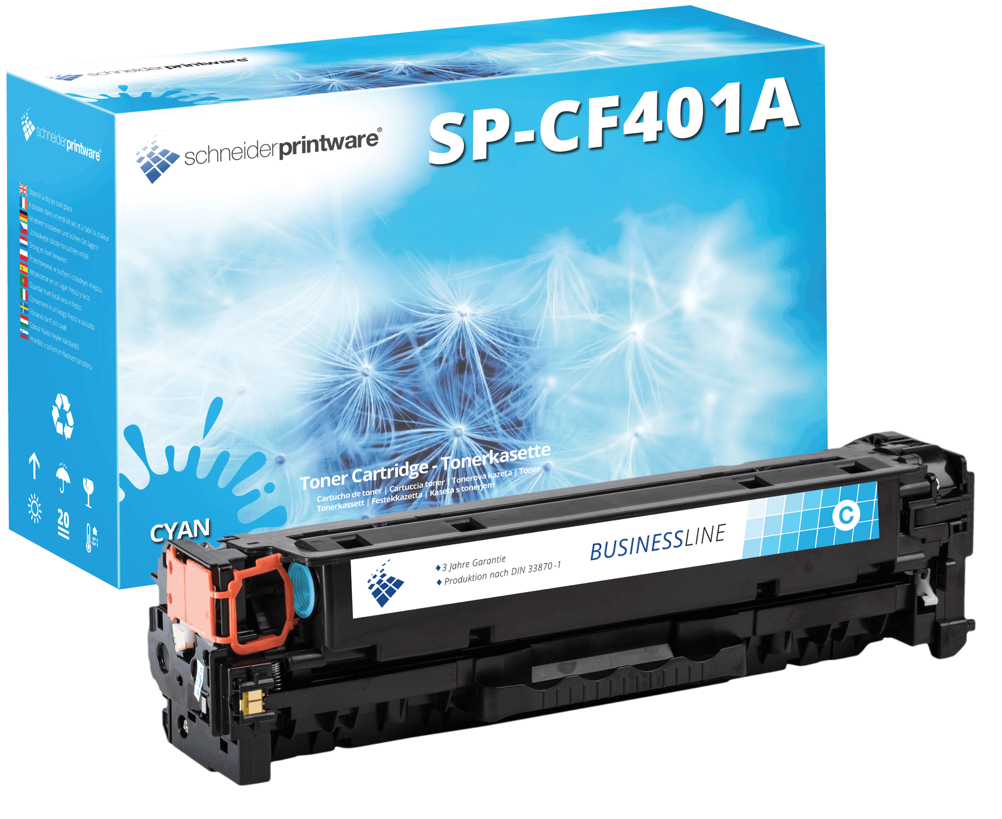Schneider Printware Toner ersetzt HP CF401A Cyan 201A 1.820 Seiten ...