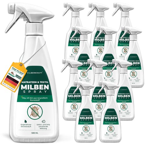 Milbenspray für Matratzen & Textil - Milben im Bett vertreiben: 12 x ...