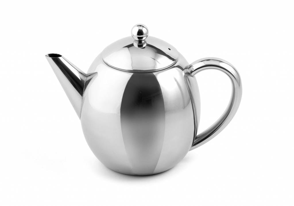 Weis 17350 Teekanne doppelwandig aus Edelstahl mit Filtereinsatz 1,2 ...