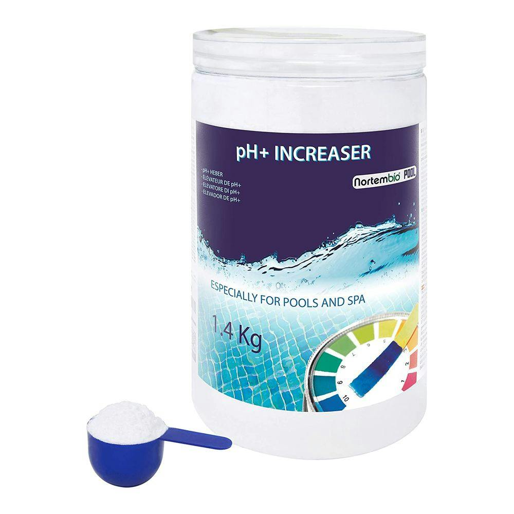 Nortembio Elevador pH 1,4 Kg. Incrementador pH+ para Piscinas y Spas. Tratamiento Regulador pH ...