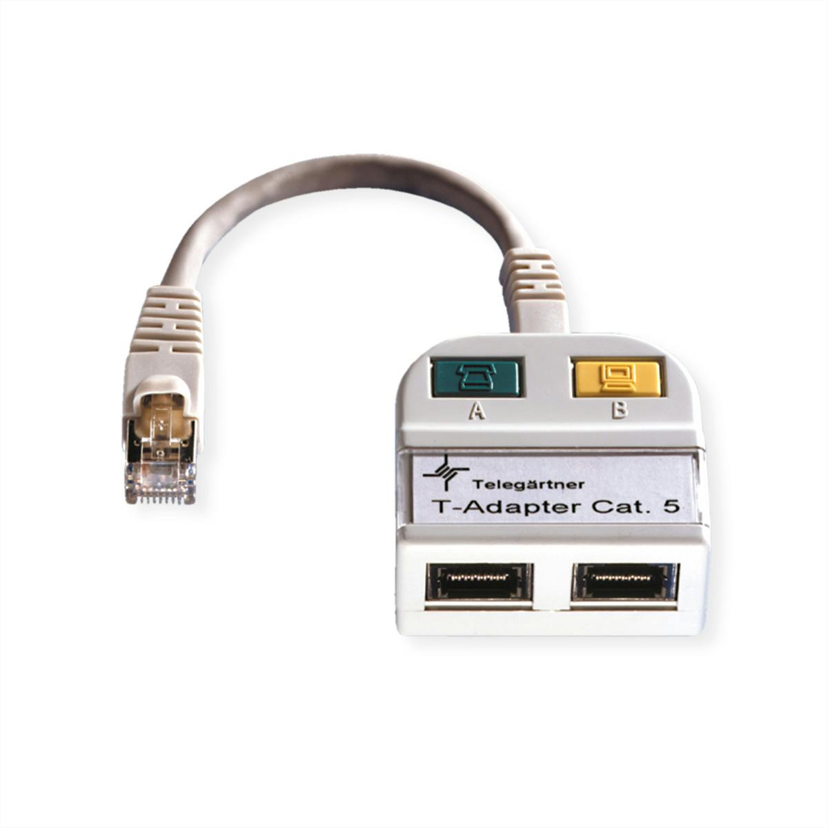TELEGÄRTNER T-Adapter, Uitgang op 10Base-T/ISDN | Makro