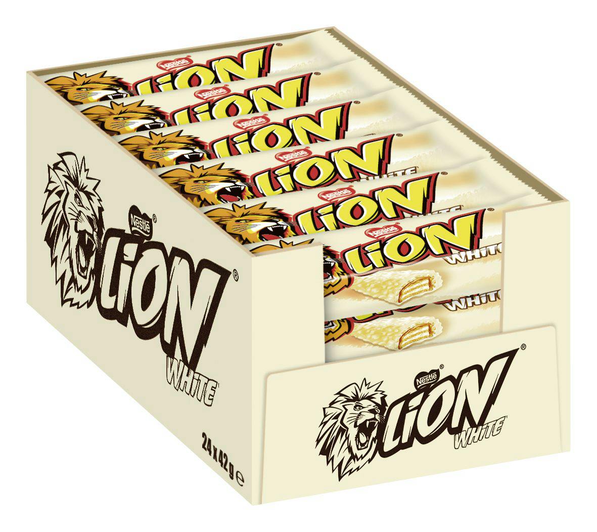 Lion White 24 x 42g (1 kg) | METRO