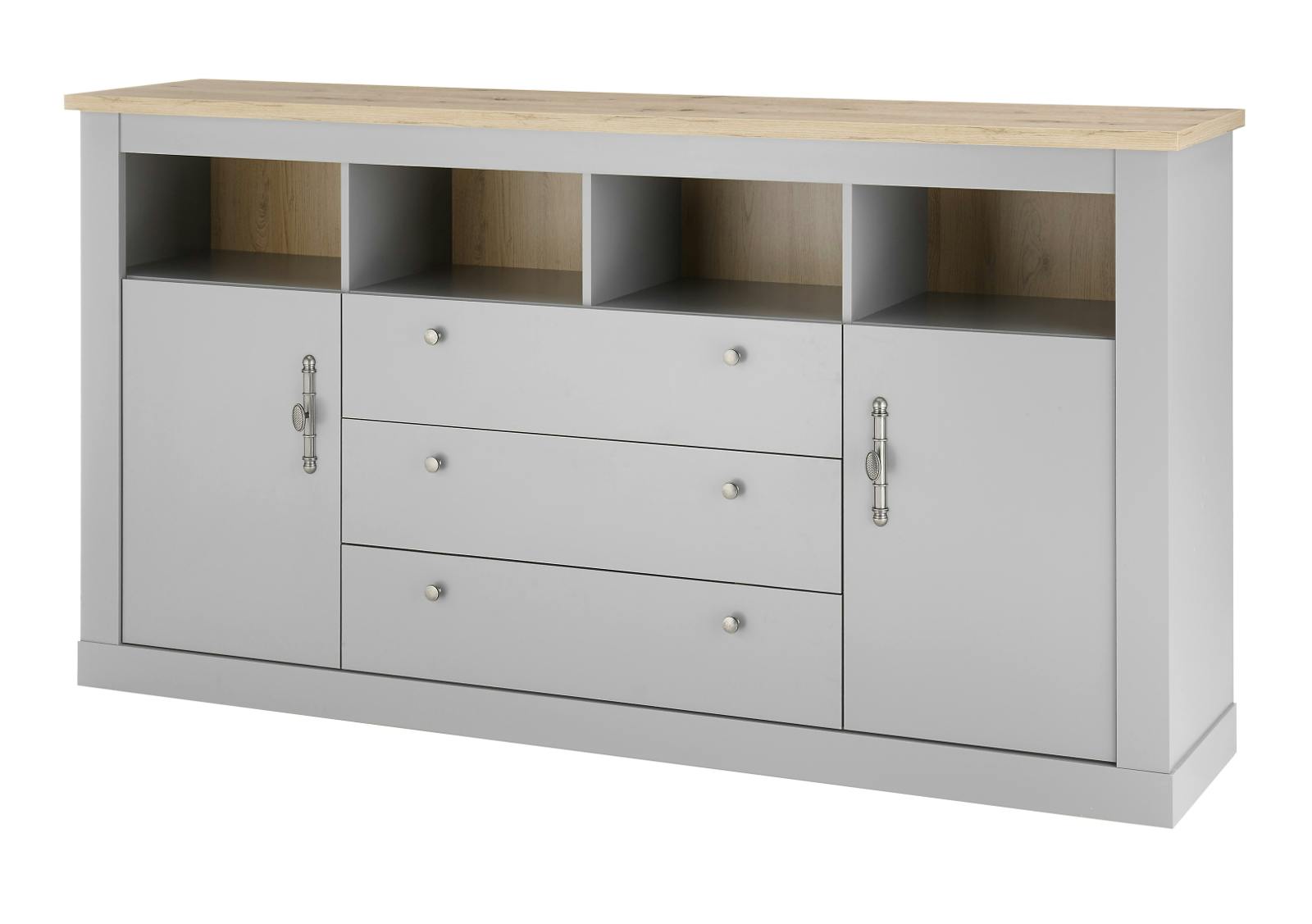 Furn.Design Sideboard in grau und Artisan Eiche Landhaus Kommode 198 x ...
