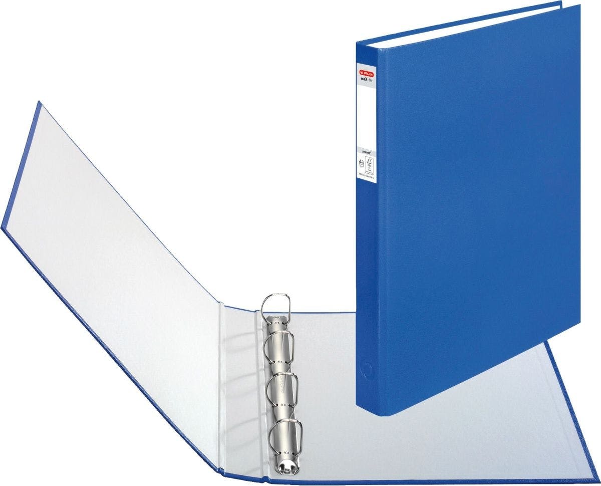 Ringbuch protect 4 Ringe A4 blau maX.file | METRO