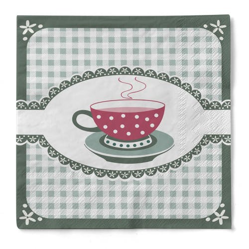 Sovie HORECA Serviette Kathrin in Grün aus Tissue 33 x 33 cm, 100 Stück ...