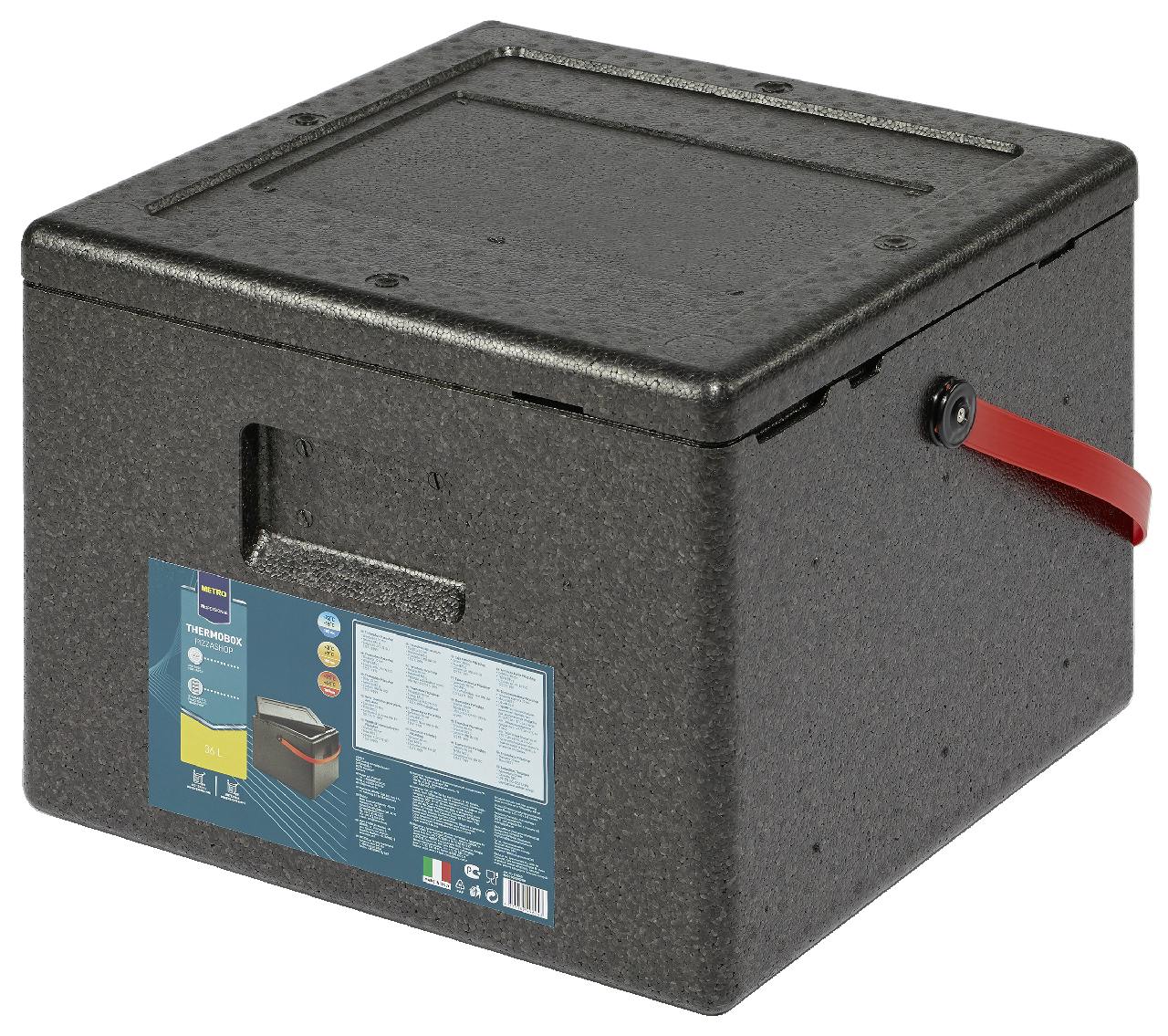 METRO Professional Thermobox Pizzashop, EPP, 36 L, Toplader, mit Griff ...