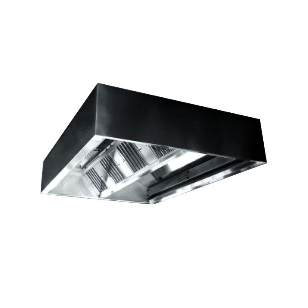 InoxAir Induktions-Deckenhaube, 3.600 x 1.800 x 500mm | METRO