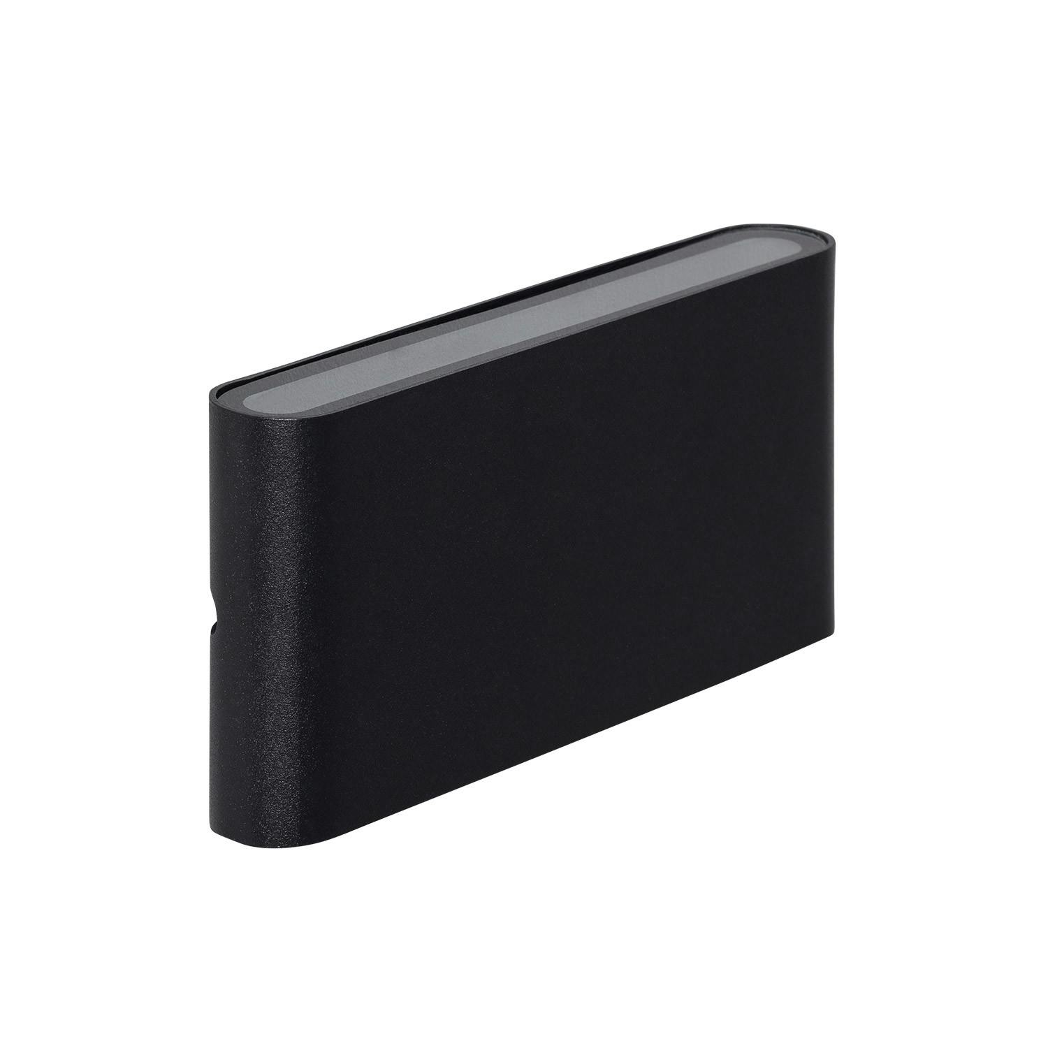 efectoLED Aplique de Pared Exterior LED 12W de Aluminio Rectangular IP65 Iluminación Doble Cara ...