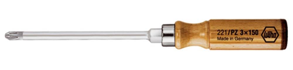 Wiha 00413 Werkstatt Kreuzschlitz-Schraubendreher PZ 2 Klingenlänge ...