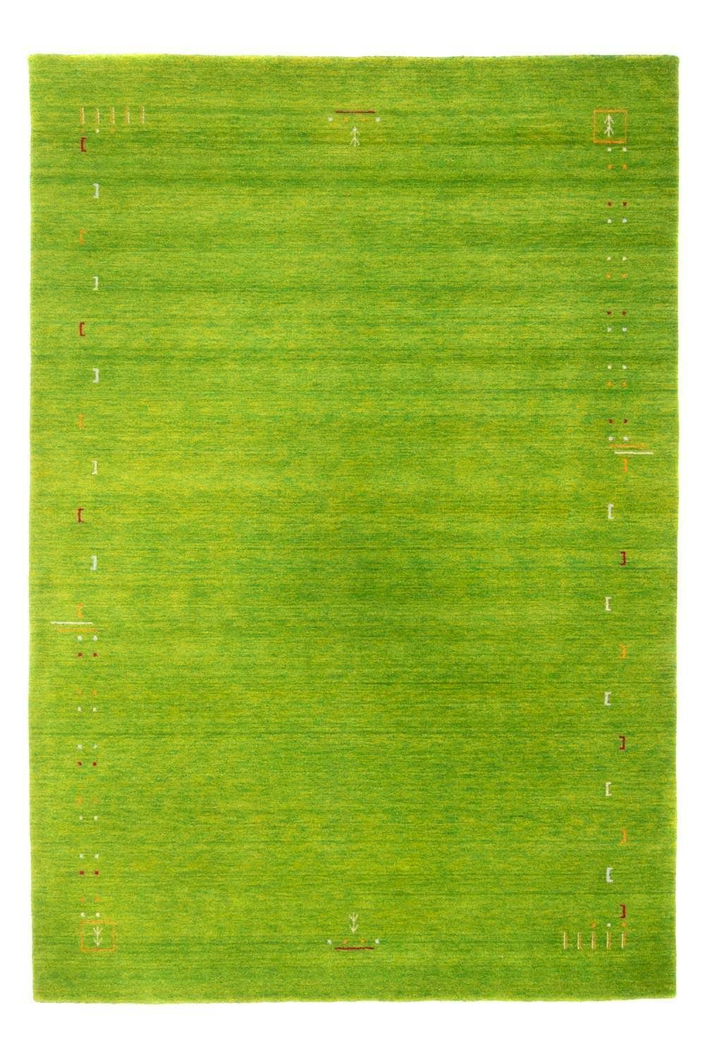 Gabbeh Teppich - Indus - Fenth - grün - 200 x 140 cm - rechteckig | METRO