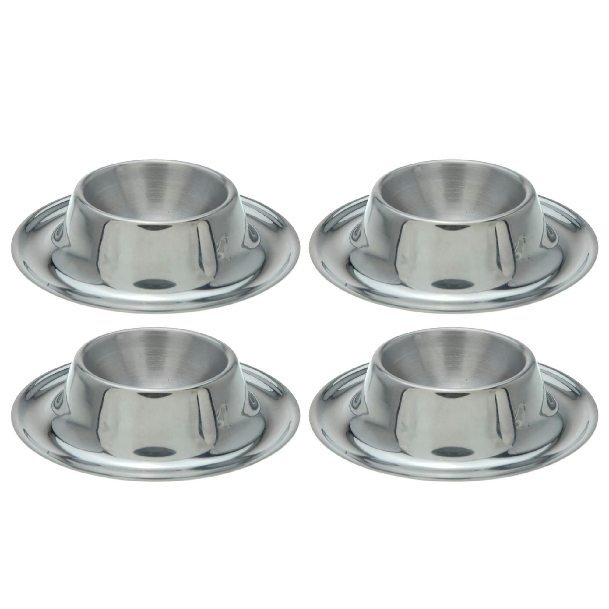 4-teiliges Set Eierbecher aus Edelstahl in zeitlosem Design ...
