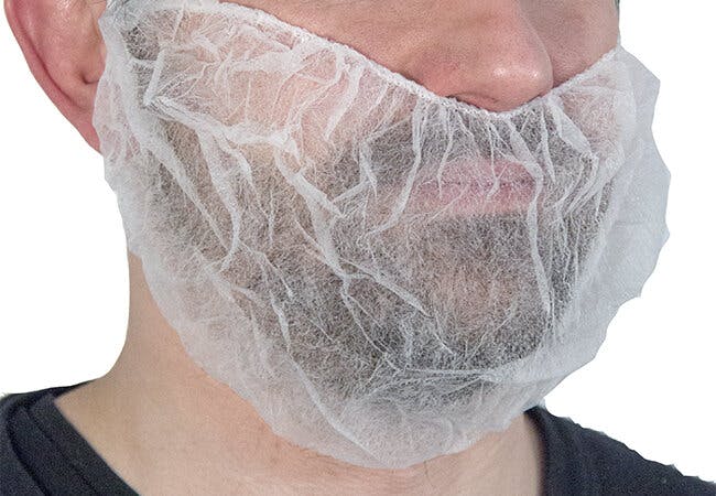 Kaliptis Cache barbe non-tissé blanc - vendu au carton de 1000 U - | METRO