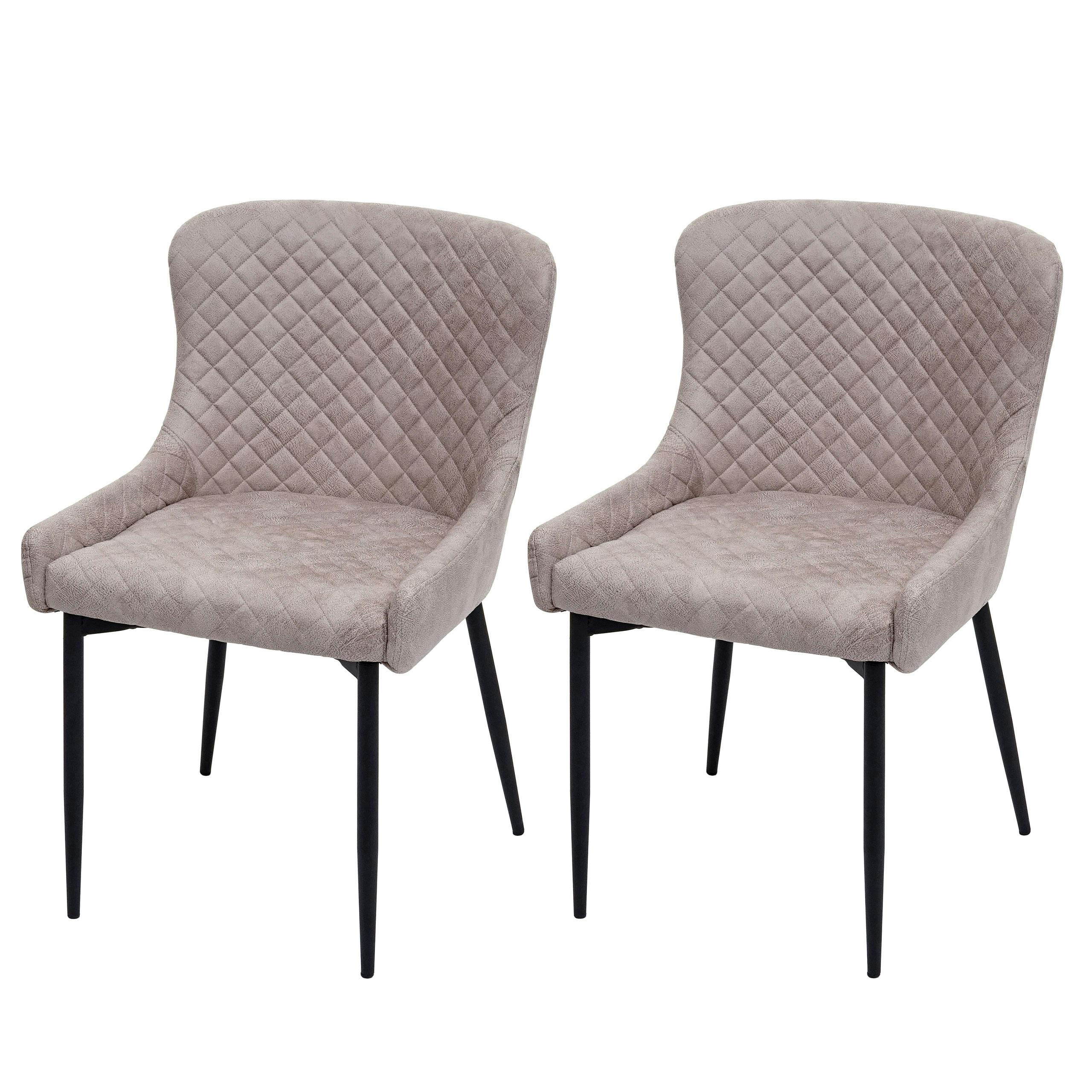 Set van 2 eetkamerstoelen HWC-H79, keukenstoel relaxstoel, vintage ...