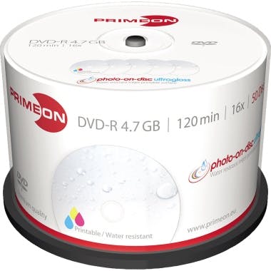 PRIMEON DVD-R 2761207 16x 4,7GB 120Min. Spindel 50 St./Pack. | METRO