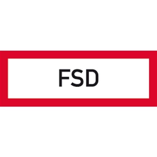 Schild FSD (Feuerwehrschlüsseldepot), Kunststoff, 297x105 mm | METRO