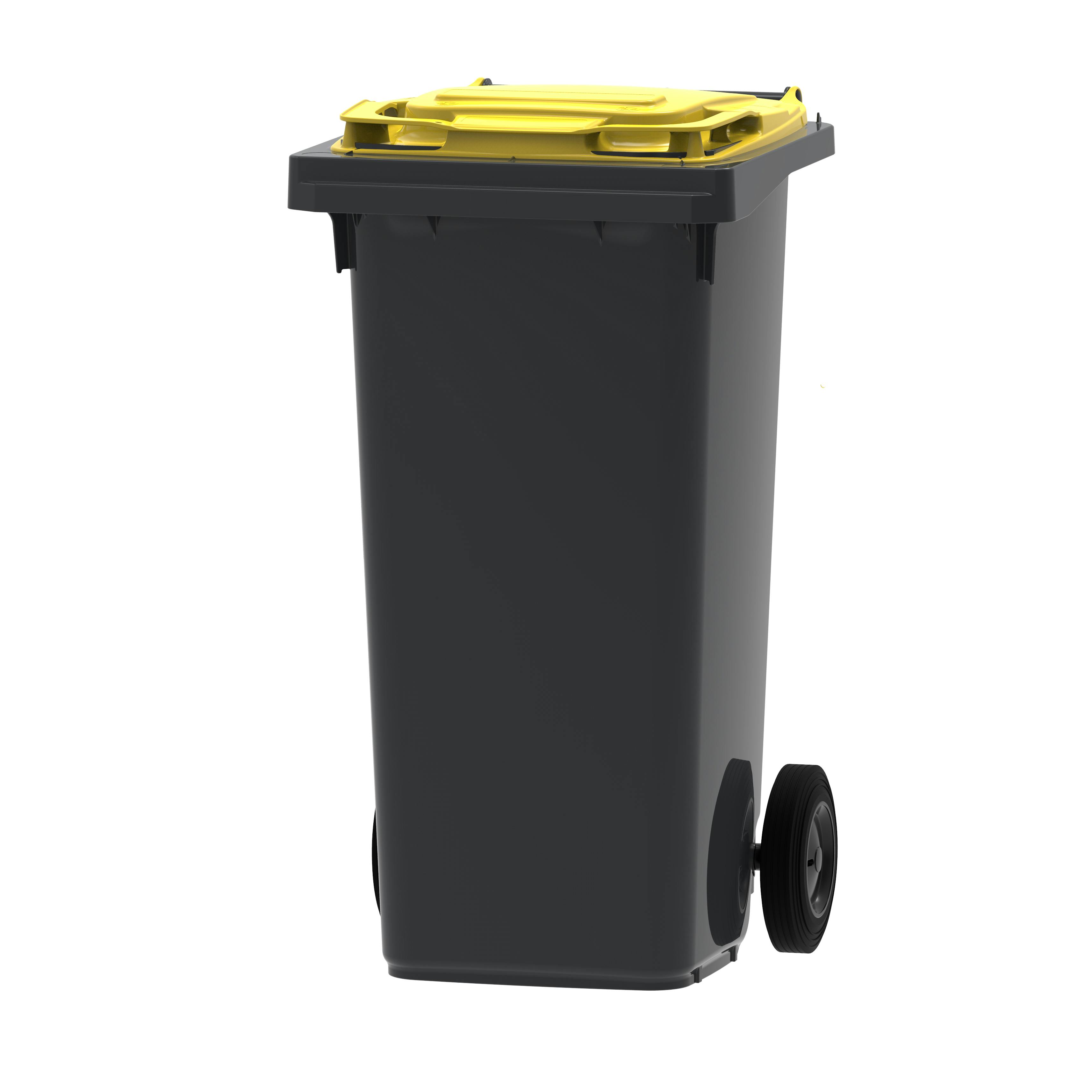 V-part Mini-container 120 ltr - grijs, geel | Makro