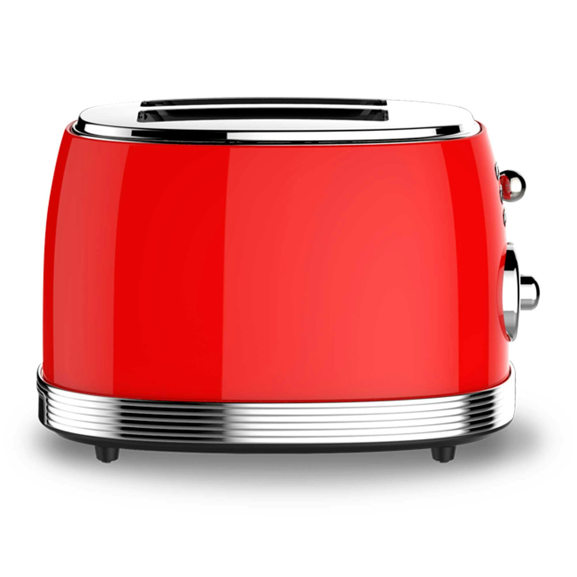 Retro broodrooster 2 banden-850w-rood | Makro