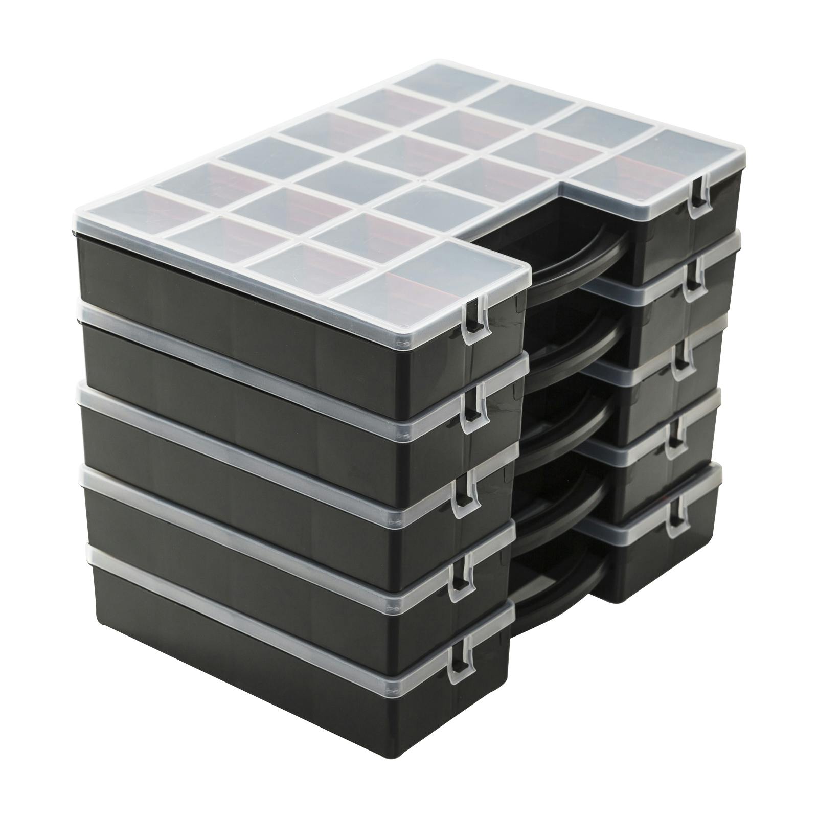 5 x Sortimentskasten Set Kleinteilemagazin Sortierkasten Sortier Box ...