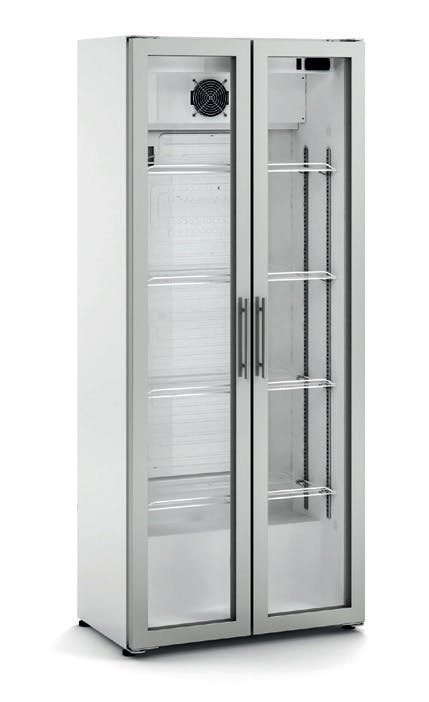 DOCRILUC Armoire D Exposition 2 Portes Vitrees - 0/7C - 4 Etageres ...