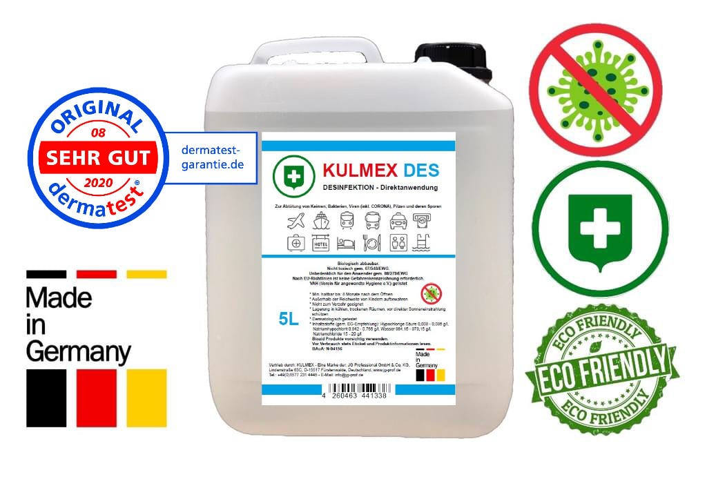 5 Liter - Desinfektionsmittel - Direktanwendung - Viruzid, Bakterizid ...