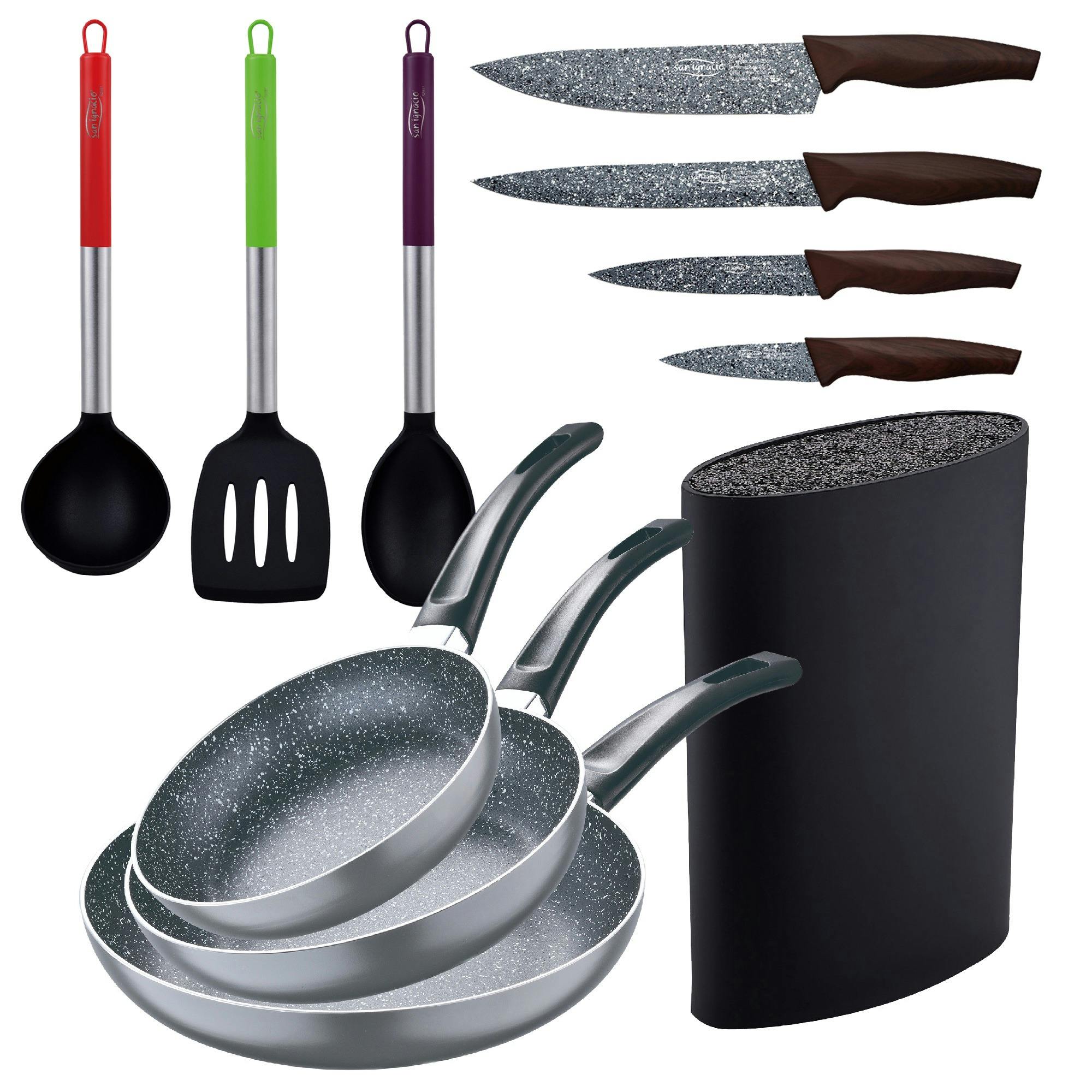 San Ignacio - Set 3 padelle Ø16/20/24 alluminio pressato con Tacoma Set ...