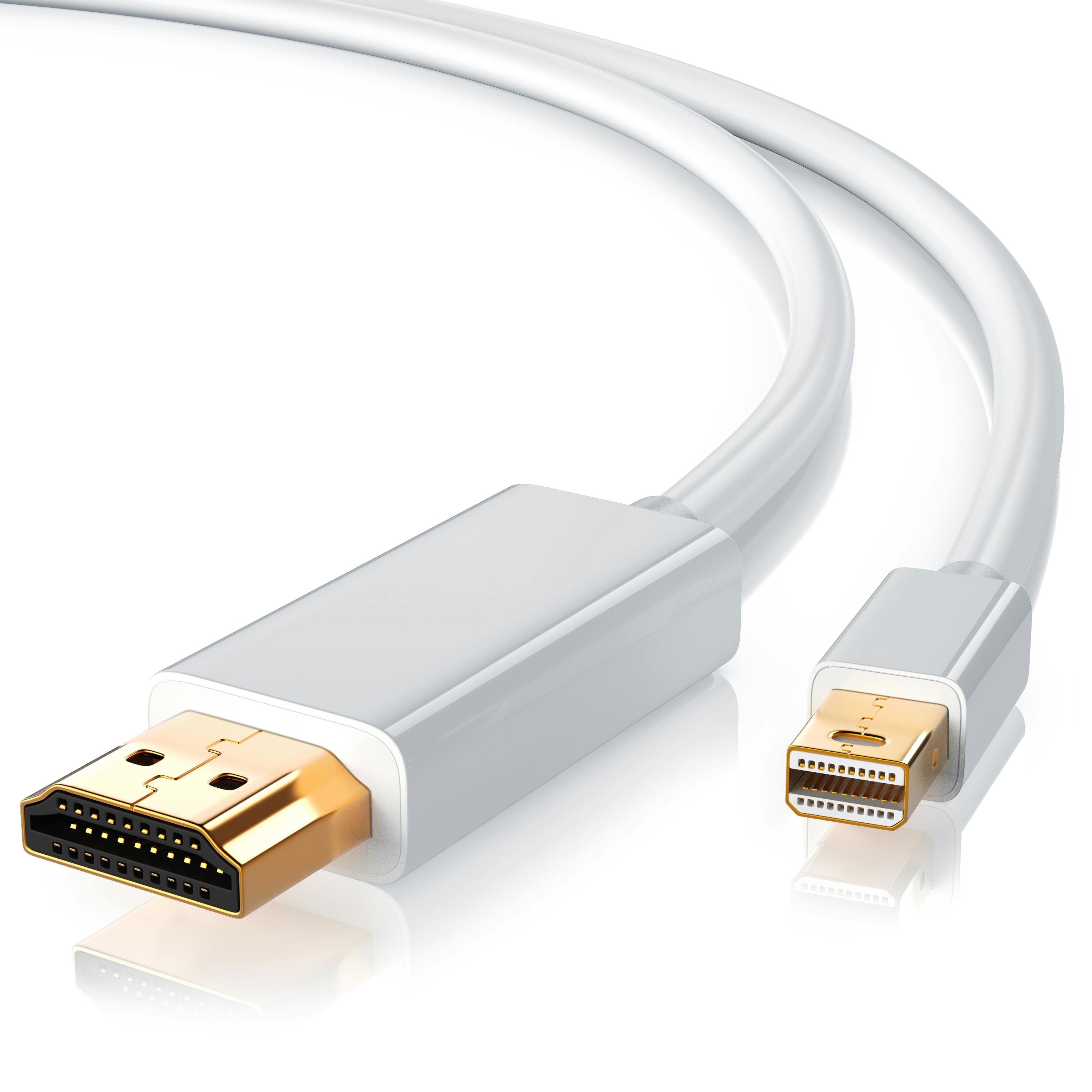 CSL Mini DisplayPort zu HDMI Typ A Audio- & Video-Kabel, Premium Full ...