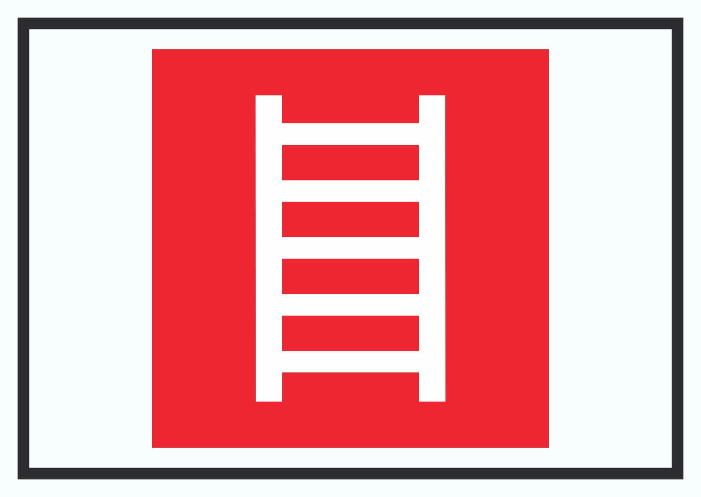 Leiter Symbol Schild A2 (420x594mm) | METRO