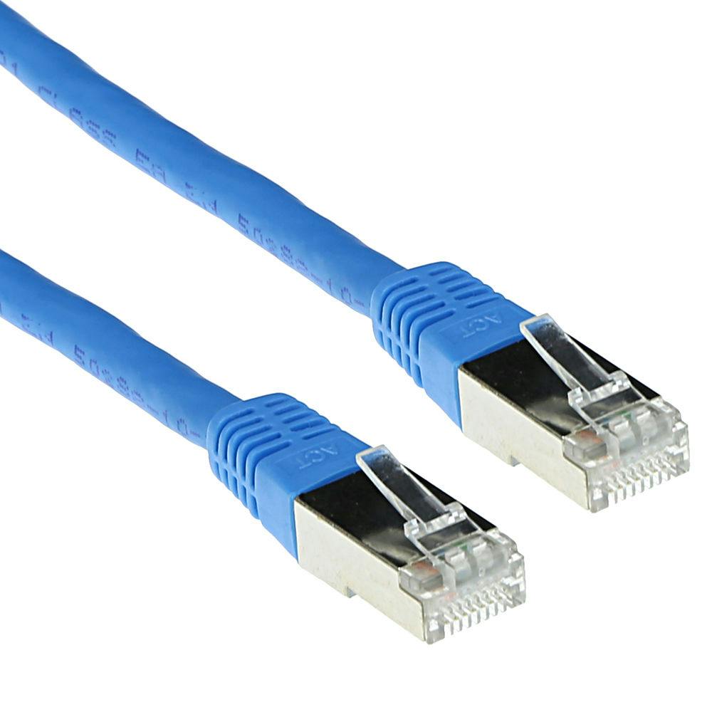 ACT IB5300 LSZH SFTP CAT6A Patchkabel Blauw - 50 cm | Makro