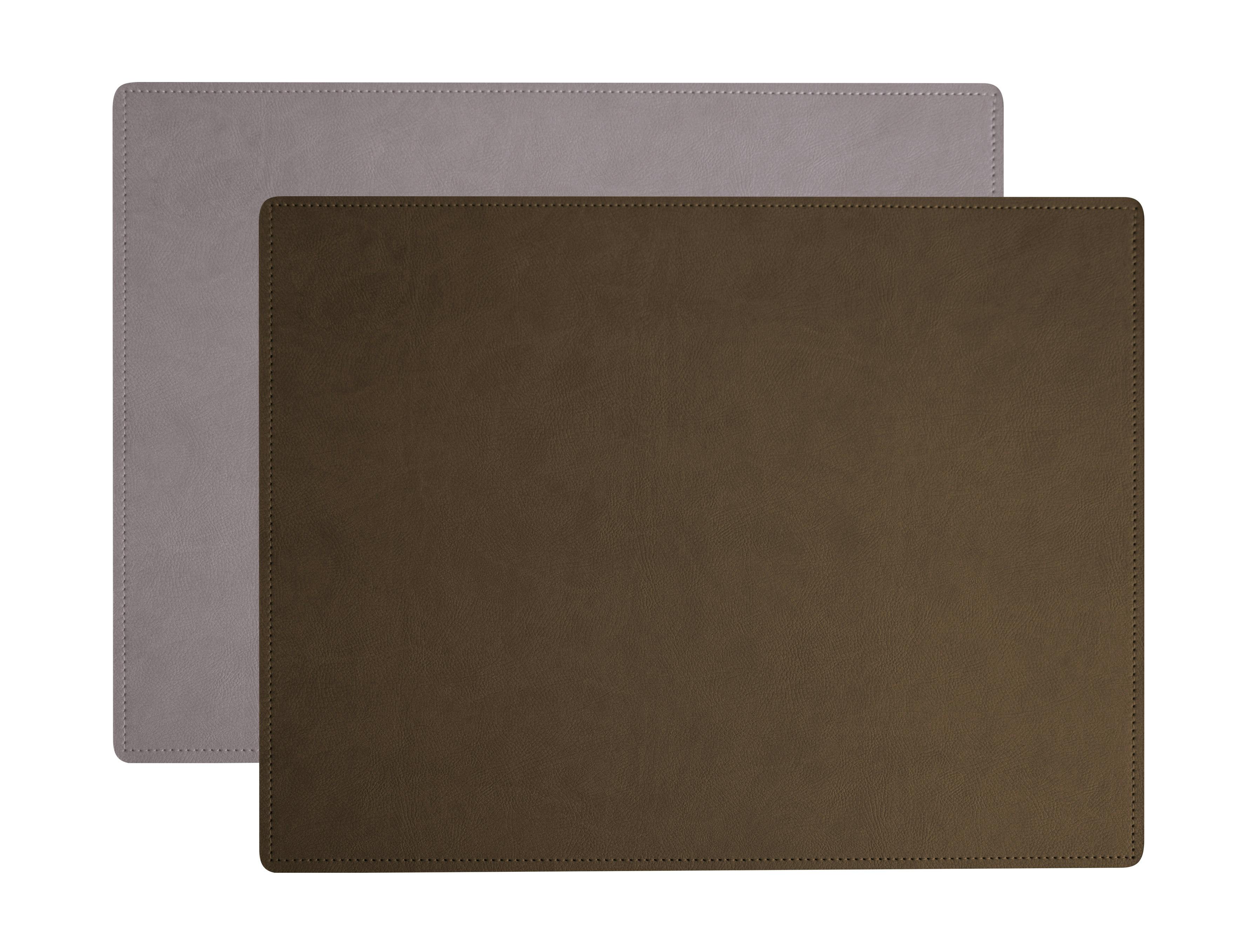 Stil Casa, Set mit 12 zweifarbigen Tischsets, laminiertes und genähtes ...