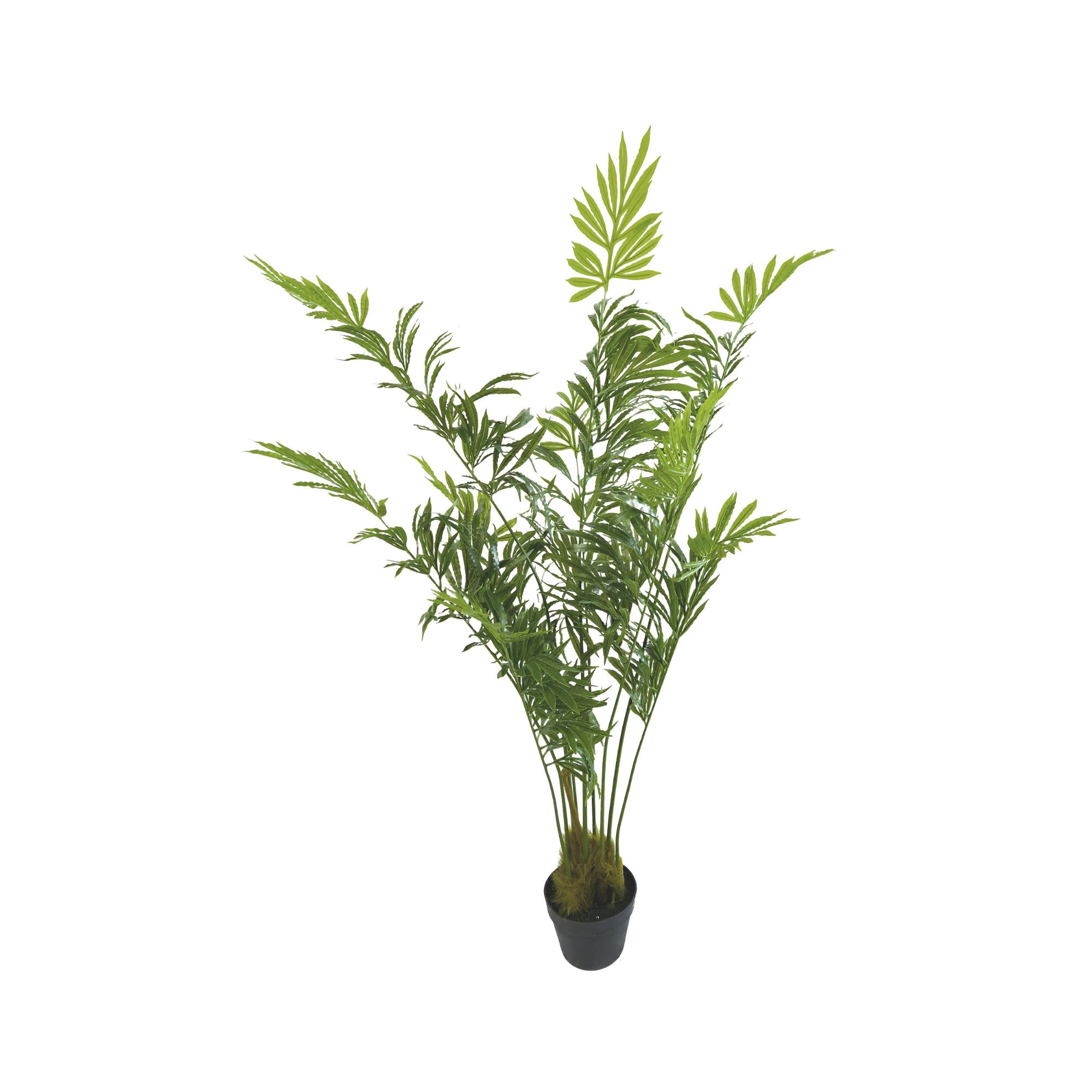 Kunstmatige kamerplant Palma areca caryota cm 140 groen met pot | Makro