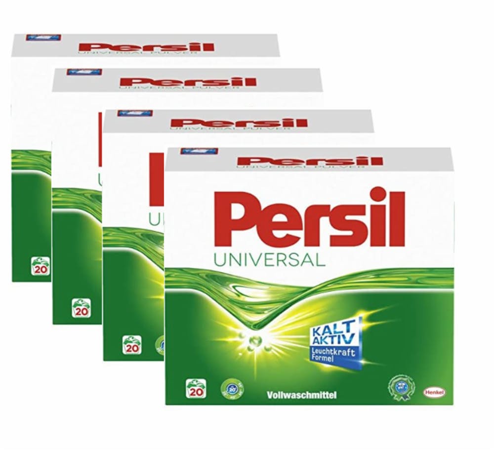 Persil Universal Pulver 4er Pack Vollwaschmittel 4x20 Waschladungen ...