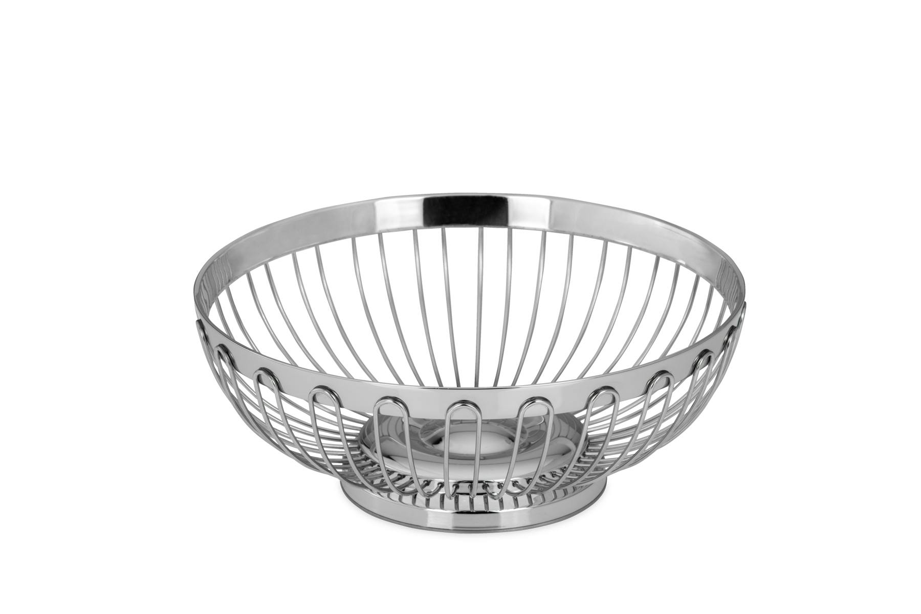 Obstkorb, Brotkorb Rund, klein, Edelstahl, D 17,5cm, H 7,0cm, D-Boden 8 ...