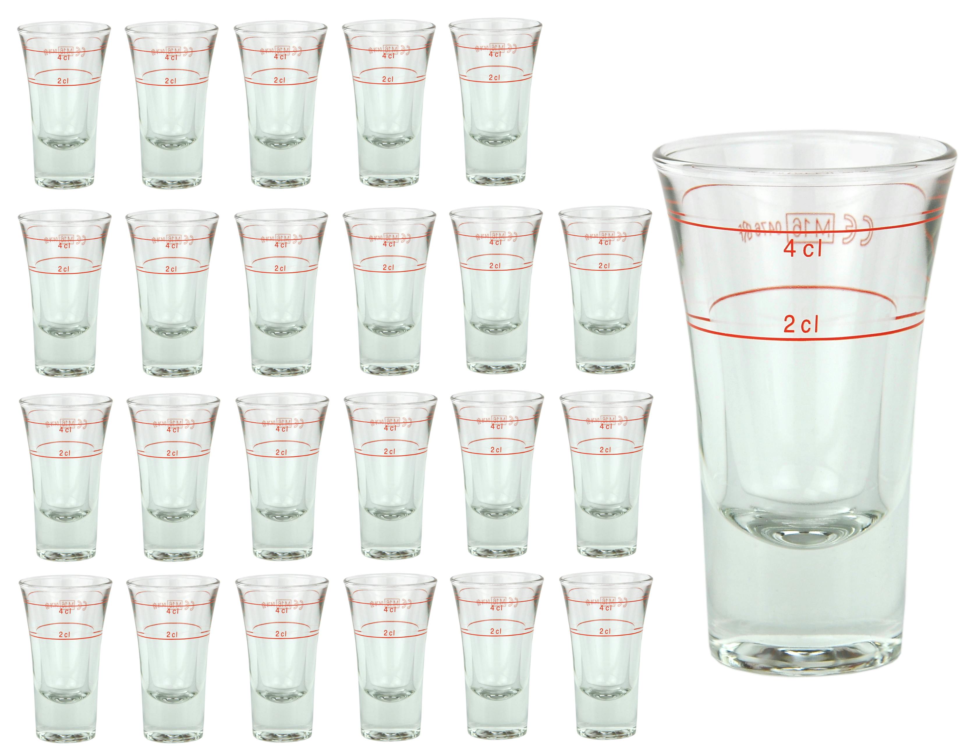 24er Set Schnapsgläser Stamper Dublino 2cl + 4cl | METRO Marktplatz