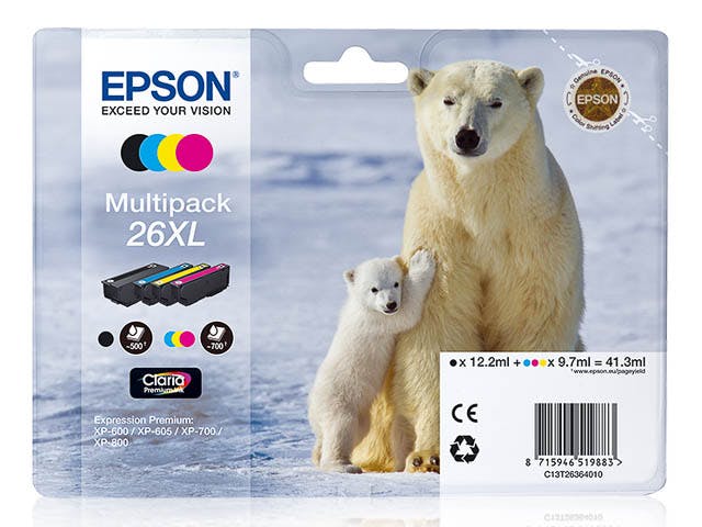 EPSON Multipack XL 4 couleurs (T2636) C13T26364010 | METRO
