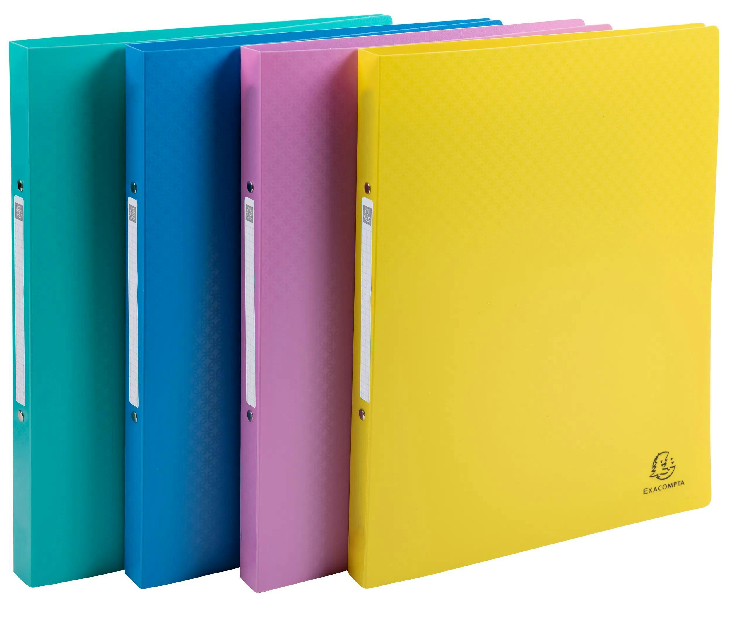 Exacompta 54190E 20x Ringbuch A4 aus Polypropylen mit 2 Ringen 15mm ...