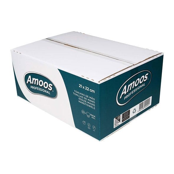 Toallas secamanos zigzag tissue Amoos. Caja 4.000 uds | Makro