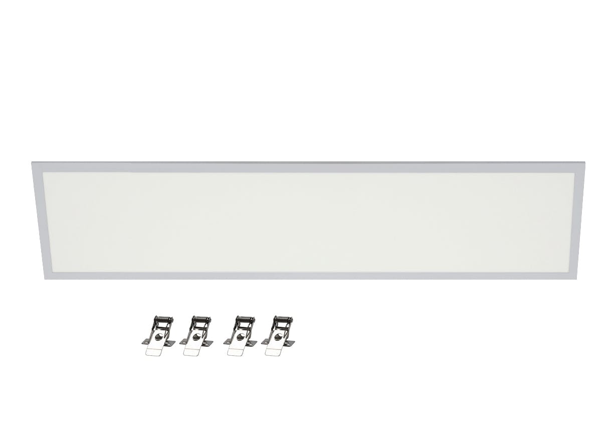 120x30 LED Panel DEckenlampe 40w Panel inkl.Montageklammern Neutralweiß ...