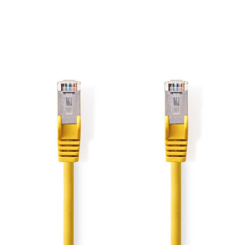 Câble Réseau Cat 5e Sf/utp Rj45 Mâle - Rj45 Mâle 5,0 M Touche Jaune ...