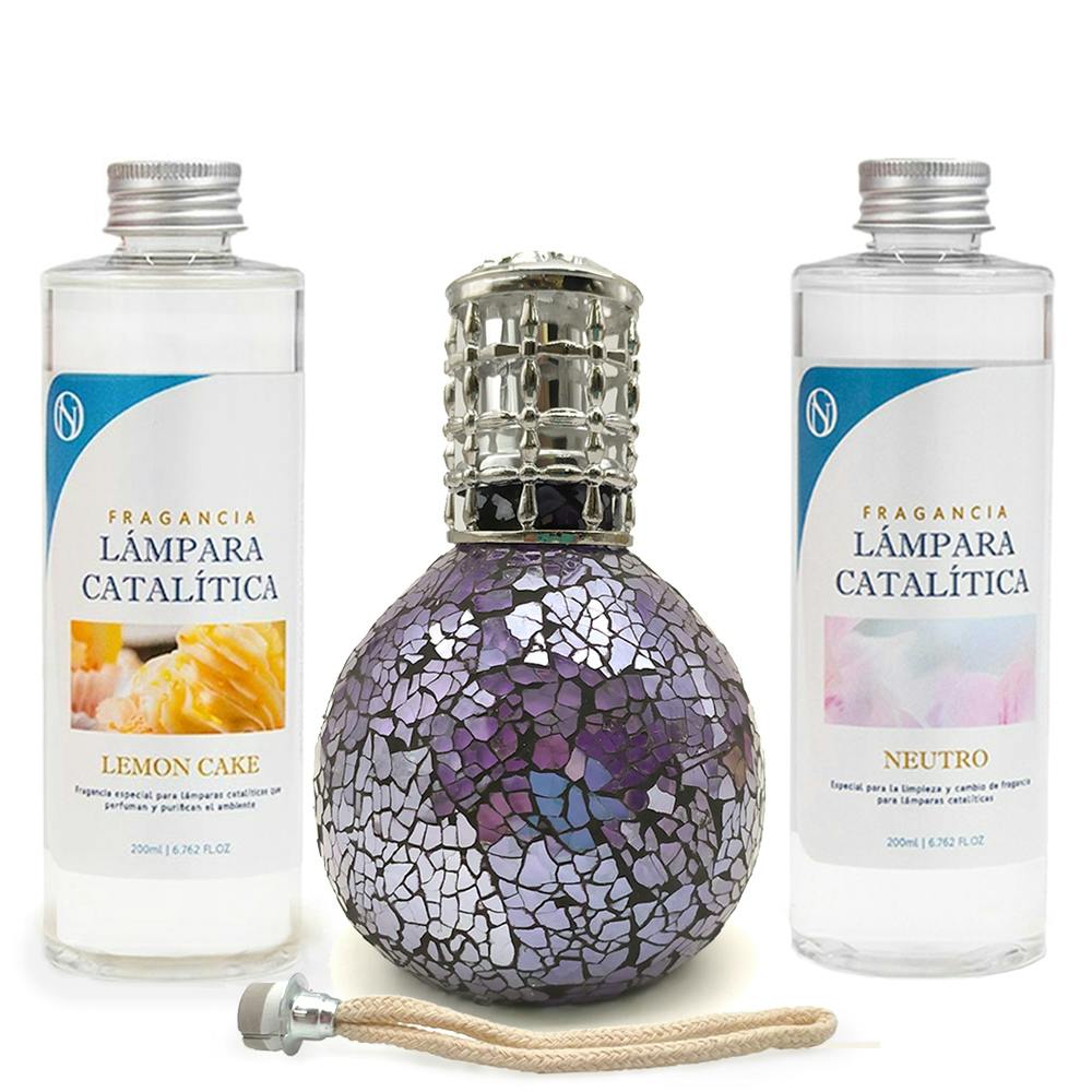 Pack Poupança Lâmpada Catalítica Mosaico Meia-noite + Fragrância Aroma ...